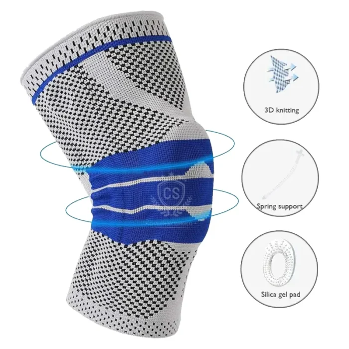 Knee Padded Patella Support Mediplus with silicone pads and spring