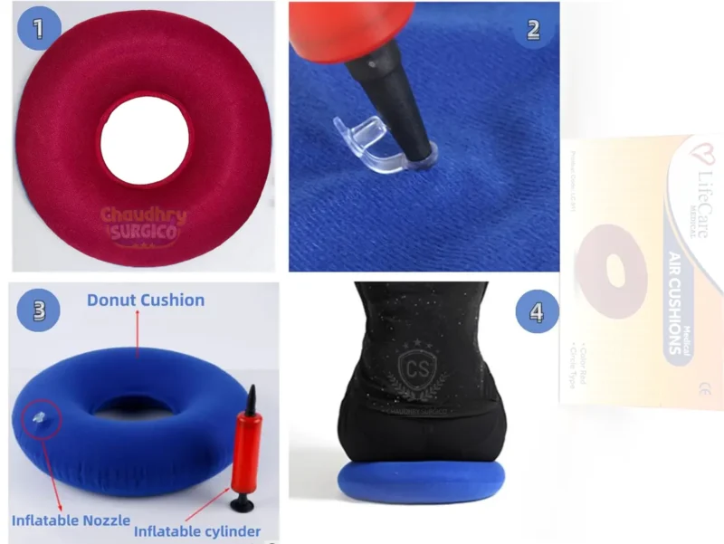 Lifecare Inflatable Medical Ring Air Cushion for sitting and bedsores